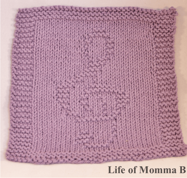 Treble Clef Dishcloth