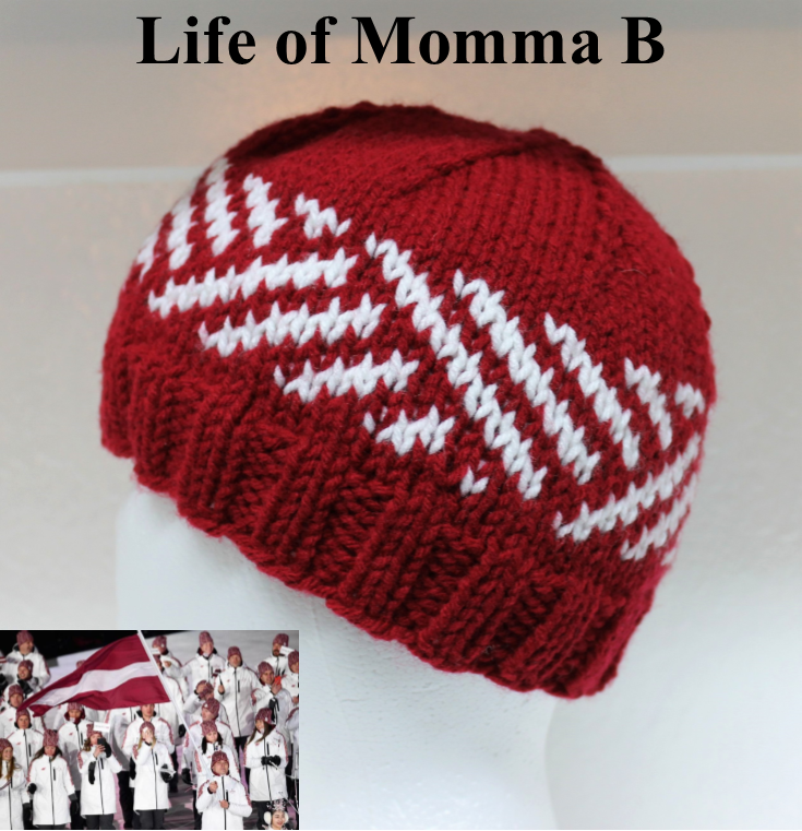 Latvian Olympic Inspired Hat