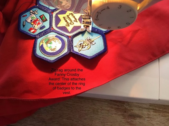 How to sew on merit badges