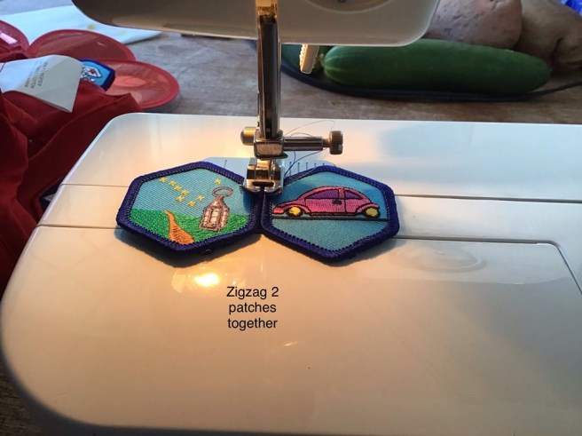 How to sew on merit badges